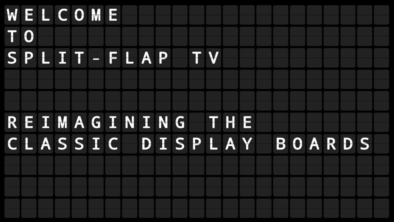 Getting Started with Split-Flap TV